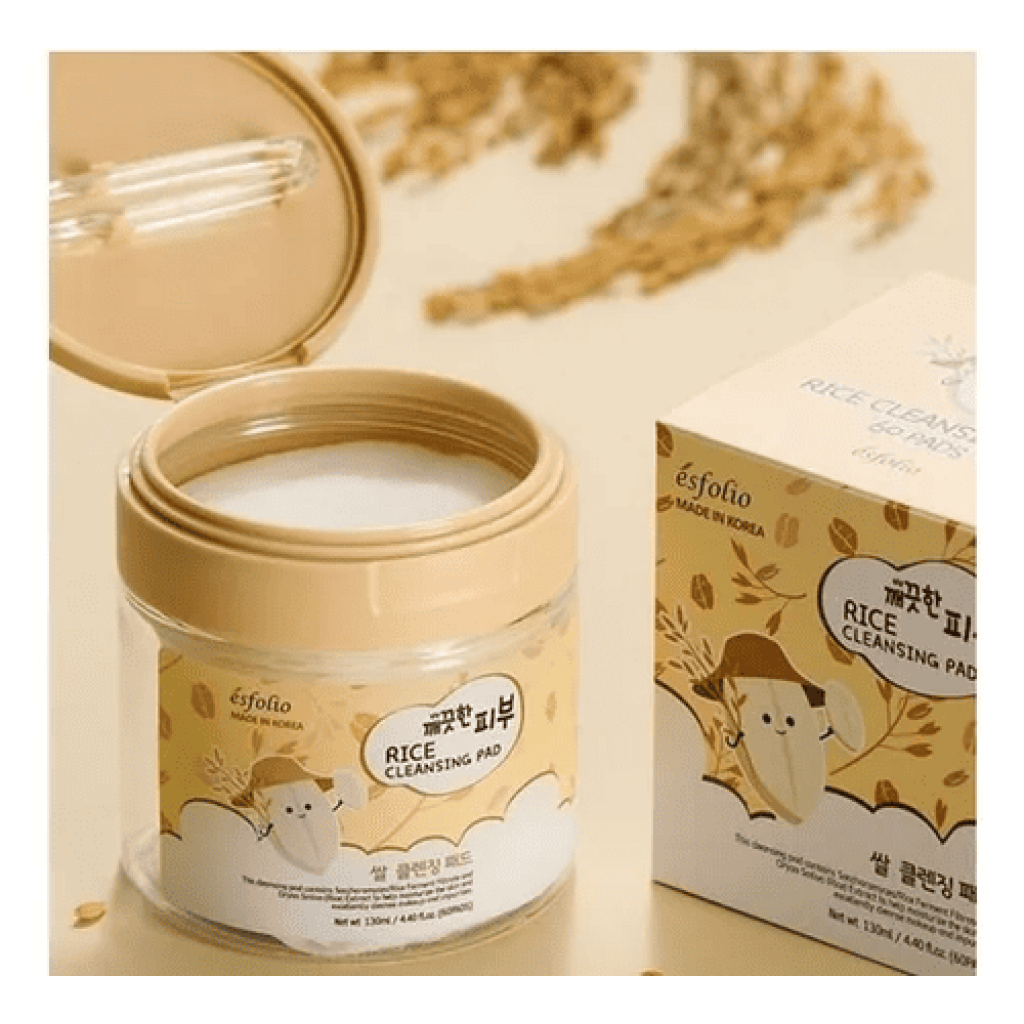 Rice Cleansing pads Pure Skin 130 mL (60 Pads) – Esfolio - FemStore